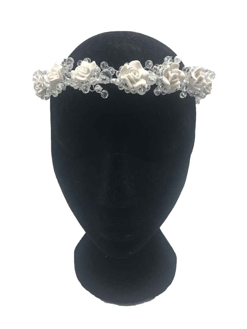 White Flower Crown - UpTown Kids