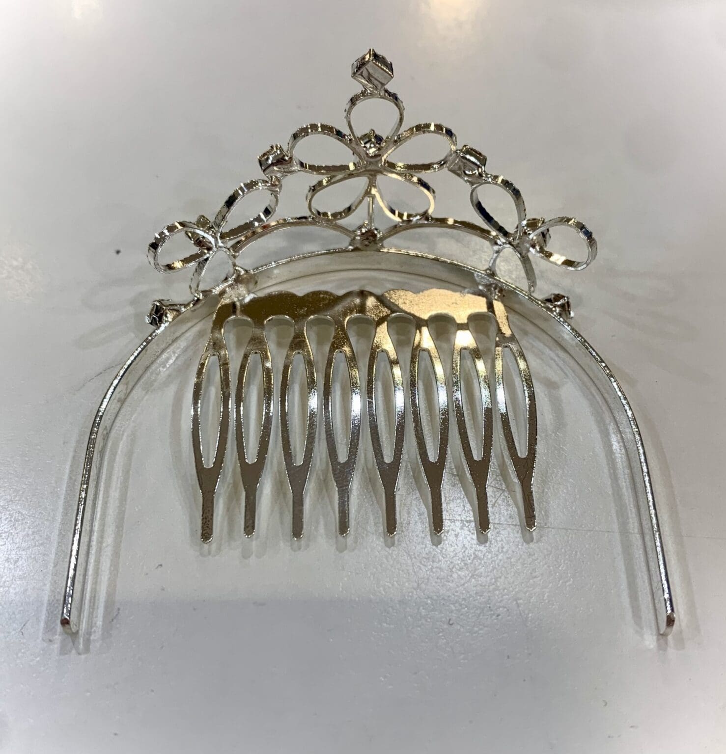 Silver Flower Tiara - UpTown Kids