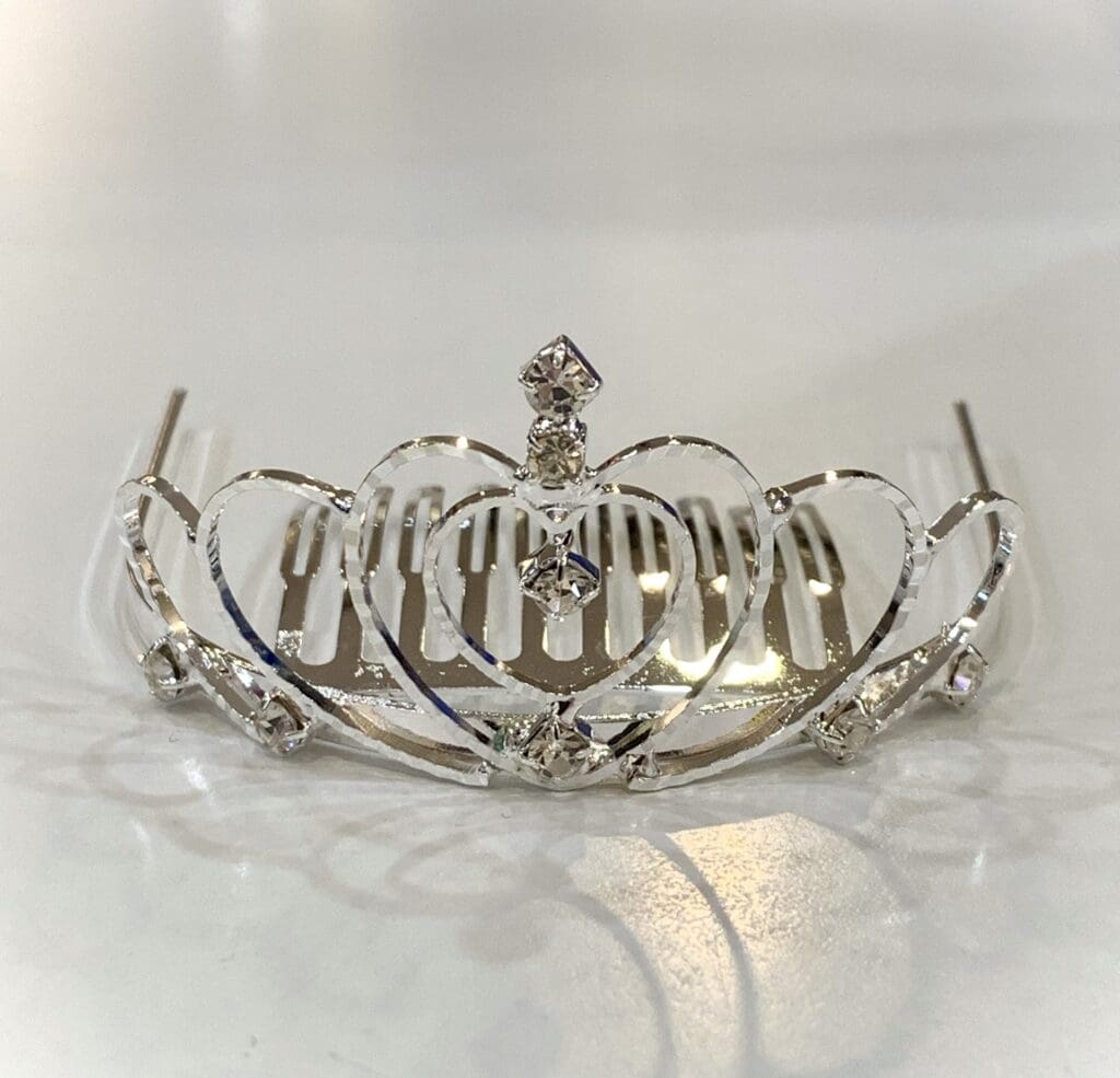 Silver Heart Tiara - UpTown Kids