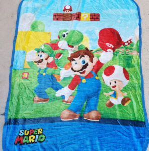 Small Super Mario Brothers Mink Throw Blanket - UpTown Kids